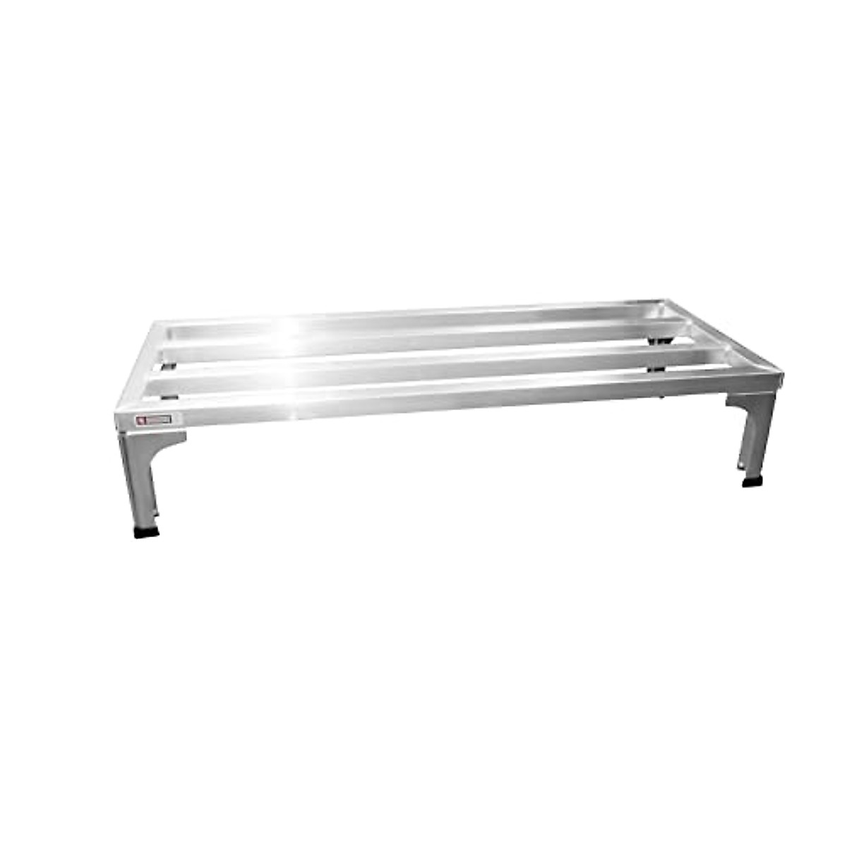 SHOPCraft Heavy Duty Aluminum Dunnage Rack, 20” X 48” X 7.5” Industrial Grade Aluminum Storage Rack, Commercial Food Service Storage Rack