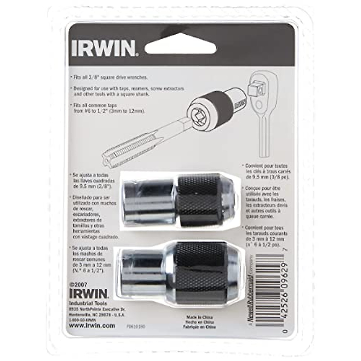 IRWIN Tap Socket Set, Adjustable, 2-Piece (3095001)