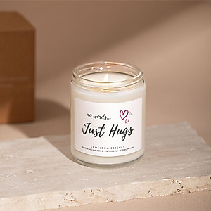 LUMELOOM Sympathy Gifts for Loss of Loved One, Bereavement Gift Ideas- 9oz Lavender Scented Soy Wax Candle- Grief Gifts for Women, Thinking of You, Miscarriage Gifts, Memorial Gifts, Condolences Gift