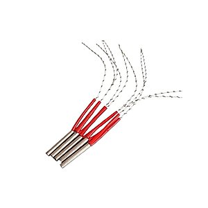 DONGGUA 5pcs Stainless Steel 220V 12mm Tube Diameter Mold Cartridge Heater 50-200mm Tube Length 100-400W Heating Element(12x50mm 220V 100W)