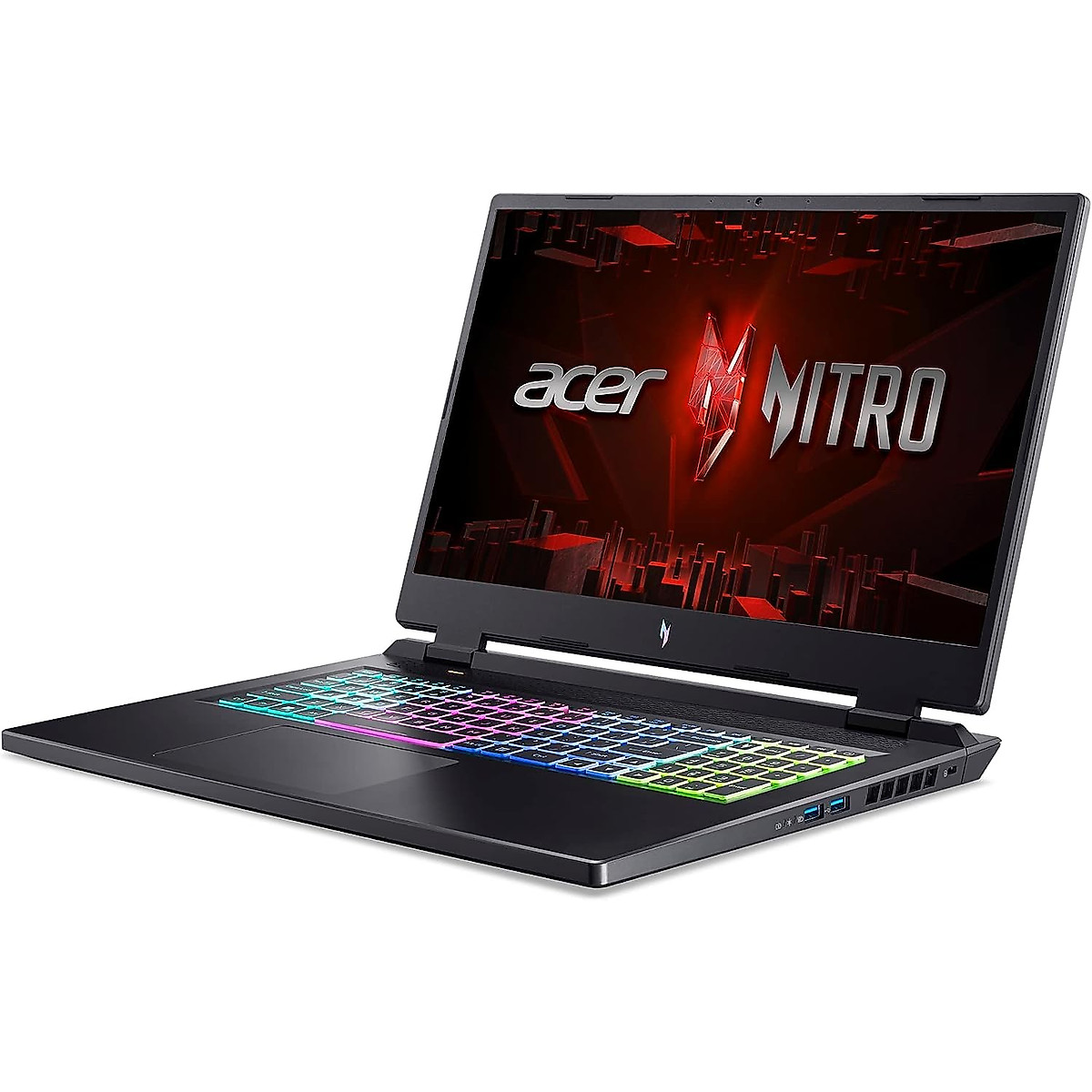 acer Nitro 17 (2024) Gaming Laptop (17.3" QHD 165Hz, AMD Ryzen 7 7840HS, 32GB DDR5 RAM, 1TB SSD, GeForce RTX 4060 8GB, 8-Core (Beat i7-12700H)) 4-Zone RGB, Wi-Fi 6E, IST Cable, Win 11 Home, Black