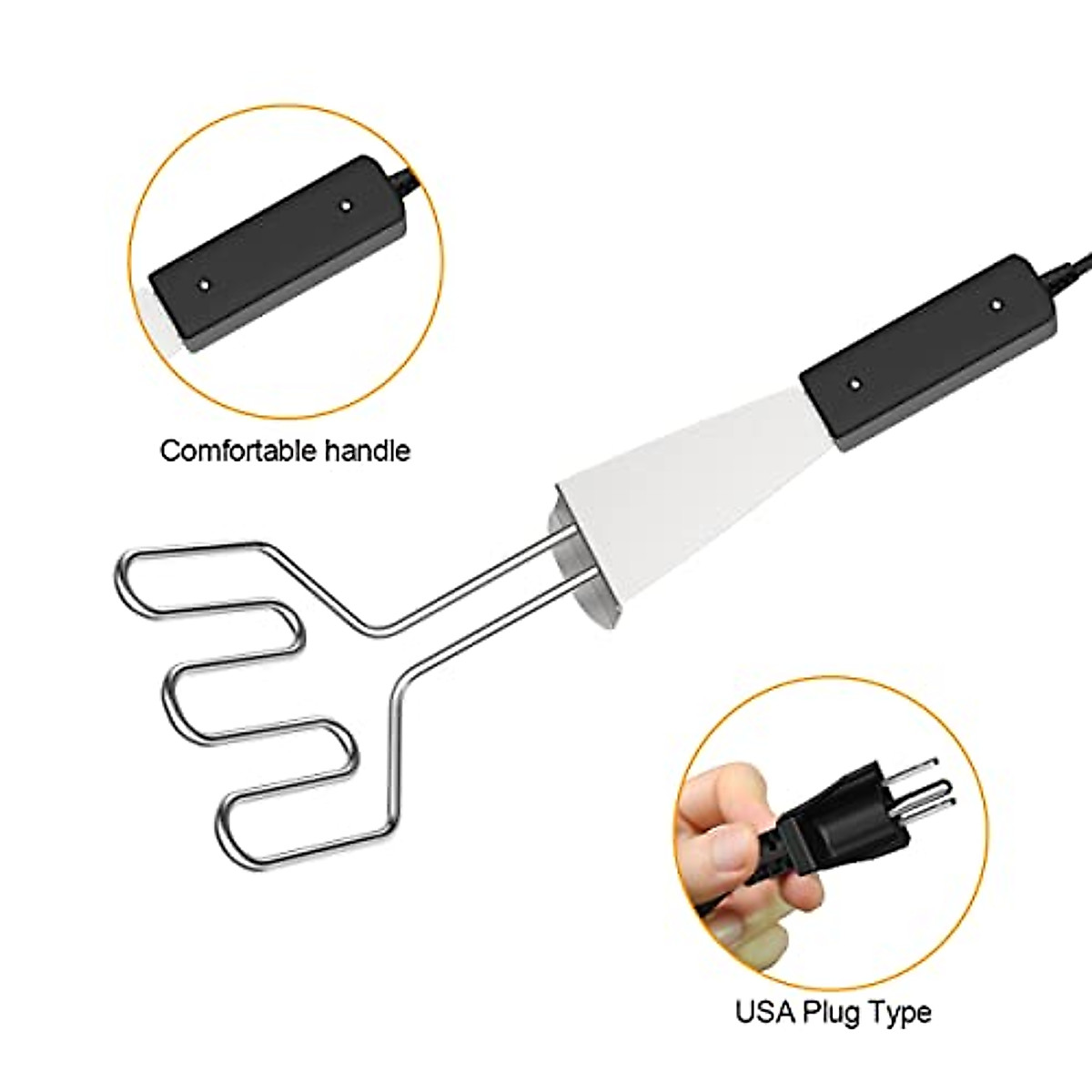 Electric Charcoal Starter for Weber Kettle Grills Kamado Joe, Replacement for Wood Smoker Grill Charcoal Grill Starter Charcoal Grill Electric Starter