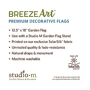 BreezeArt - Ocean View Decorative Garden Flag 12x18 inch - Premium Quality SolarSilk - Made in the USA by Studio-M