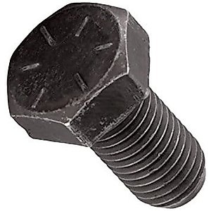 1/2-13 x 1 1/4 Hex Head Cap Screws, Alloy Steel Grade 8, Plain Finish (Quantity: 375 pcs) - Coarse Thread UNC, Fully Threaded, Length: 1 1/4 Inch, Thread Size: 1/2 Inch