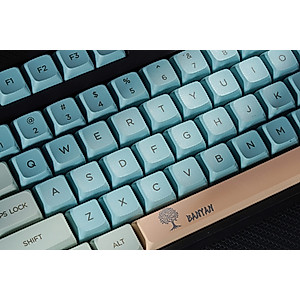 ZMX PBT Dye Sublimation Custom Keycap Set,Banyan Tree Theme XDA Profile Personalized 127 Keys Computer Accessory for MX Switch Mechanical Gaming Keyboard