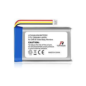 Tophinon Replacement Battery for Infant Optics DXR-8 Baby Monitor Battery Sp 803048,3.7V 1200mAh Lithium-ion Rechargeable