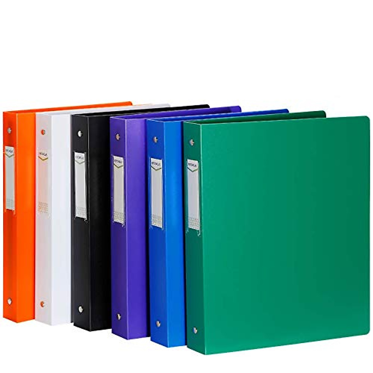 3 Ring Binder, HYUNLAI 3 Ring Binder 1 Inch, 1 Inch Binder Holds 8.5"11" Paper, Round Ring Binder Suitable for School, Home and Office(6 Pack)