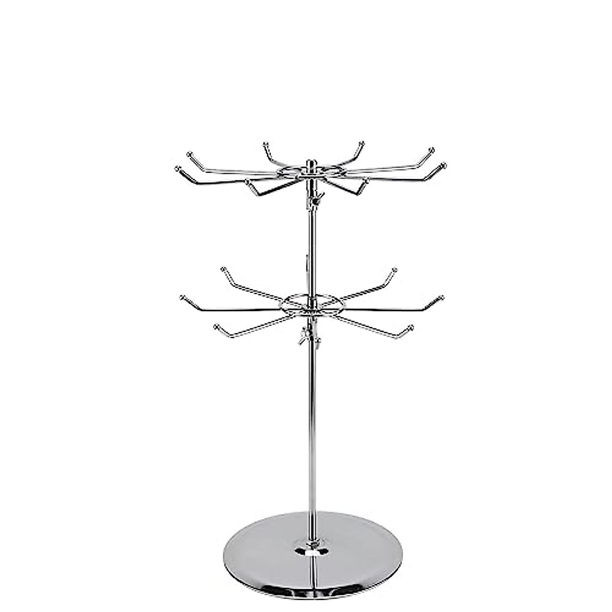 APL Display - Display Stand Jewelry Display Holder Retail Display Stand, 2 Tier Rotating Display Rack for Mall,Exhibition And Retail Store