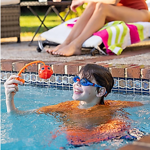 Wahu Let's Go Fishin' 6-Piece Kids Pool and Bath Toy Set for Ages 5+, Kids Fishing Water Toys Set with 1 Fishing Pole and 5 Colorful Fish