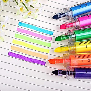 BestGrew® 4 Syringe Pens + 6 Syringe Highlighters Fluorescent Needle Watercolor Pen