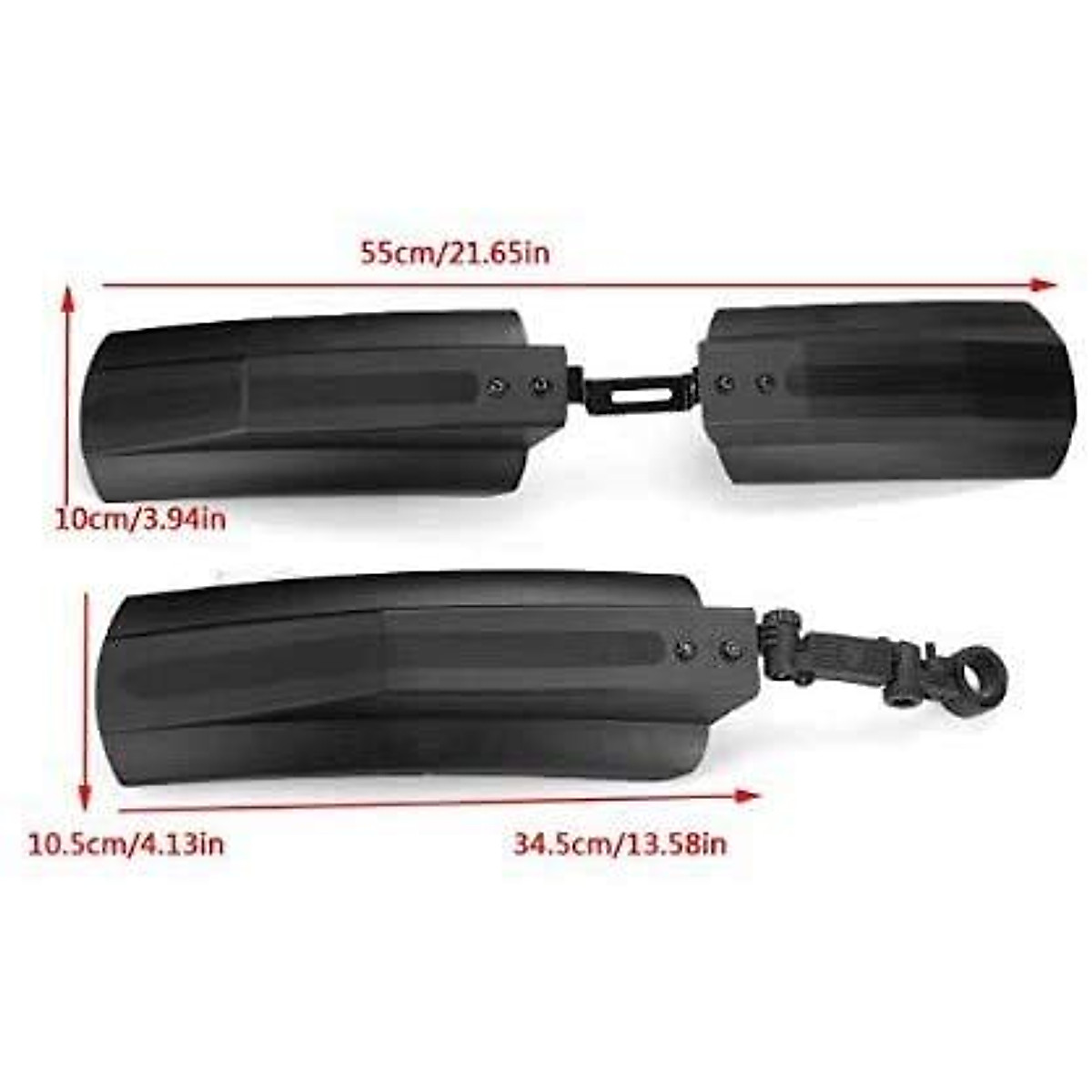 WIROJ BlueSunshine Fat Tire Bike Fenders, 26 inch Snow Bicycle Bike Front Rear Mudguard Cycling Bike Fender for Mountain Bike