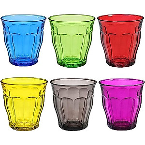 Duralex Picardie 25 Cl Glass Tumbler, 6 Count (Pack of 1), Multicolor