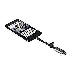 PNY 32GB DUO LINK iOS USB 3.0 OTG Flash Drive for iPhone & iPad and Computers - External Mobile Storage for photos, videos, and more