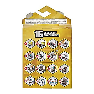 Treasure X Minecraft Caves & Cliffs Cave Adventure Pack. Mine, Discover & Craft with 16 Levels of Adventure, Mine & Craft Character & Mini Mob to Collect. Will You find The Real Gold Dipped Treasure?