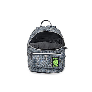 DIME BAGS Festy Bound Mini Hemp Backpack | Stylish Mini Backpack with Secret Pocket (Static Blue)