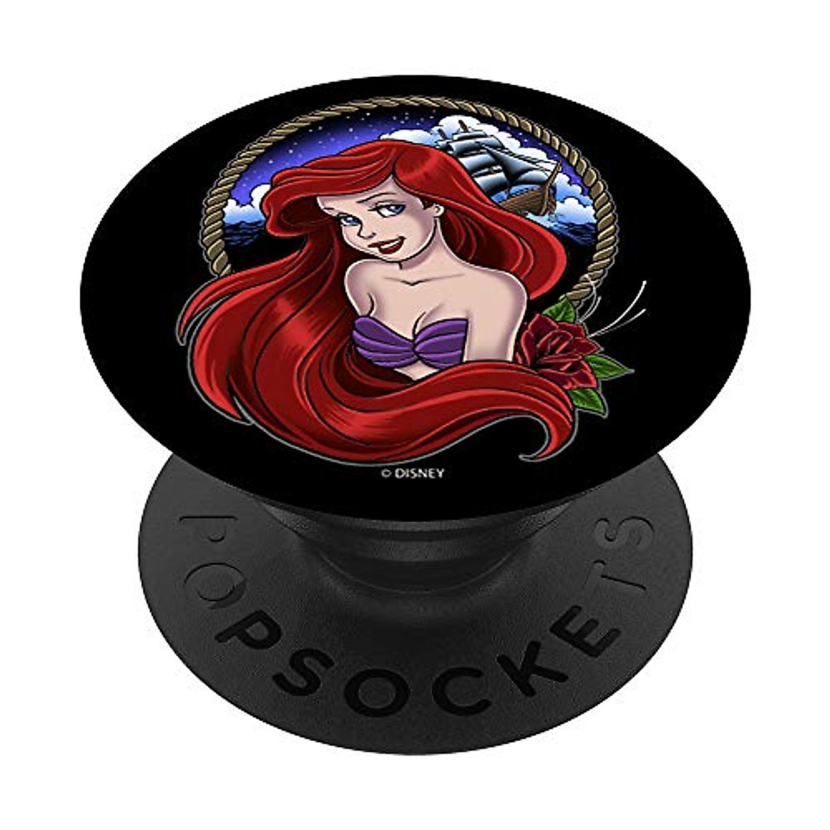 Disney Little Mermaid Ariel Sailor Tattoo PopSockets PopGrip: Swappable Grip for Phones & Tablets
