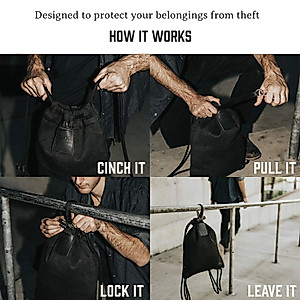 LOCTOTE Flak Sack Ⅱ - Anti Theft Backpack | Cut-Resistant Bag with Double Steel Locking Strap and Lock | Men’s and Women’s Travel Backpack | Safe Travel Bag | Anti-theft Purse | RFID Blocking