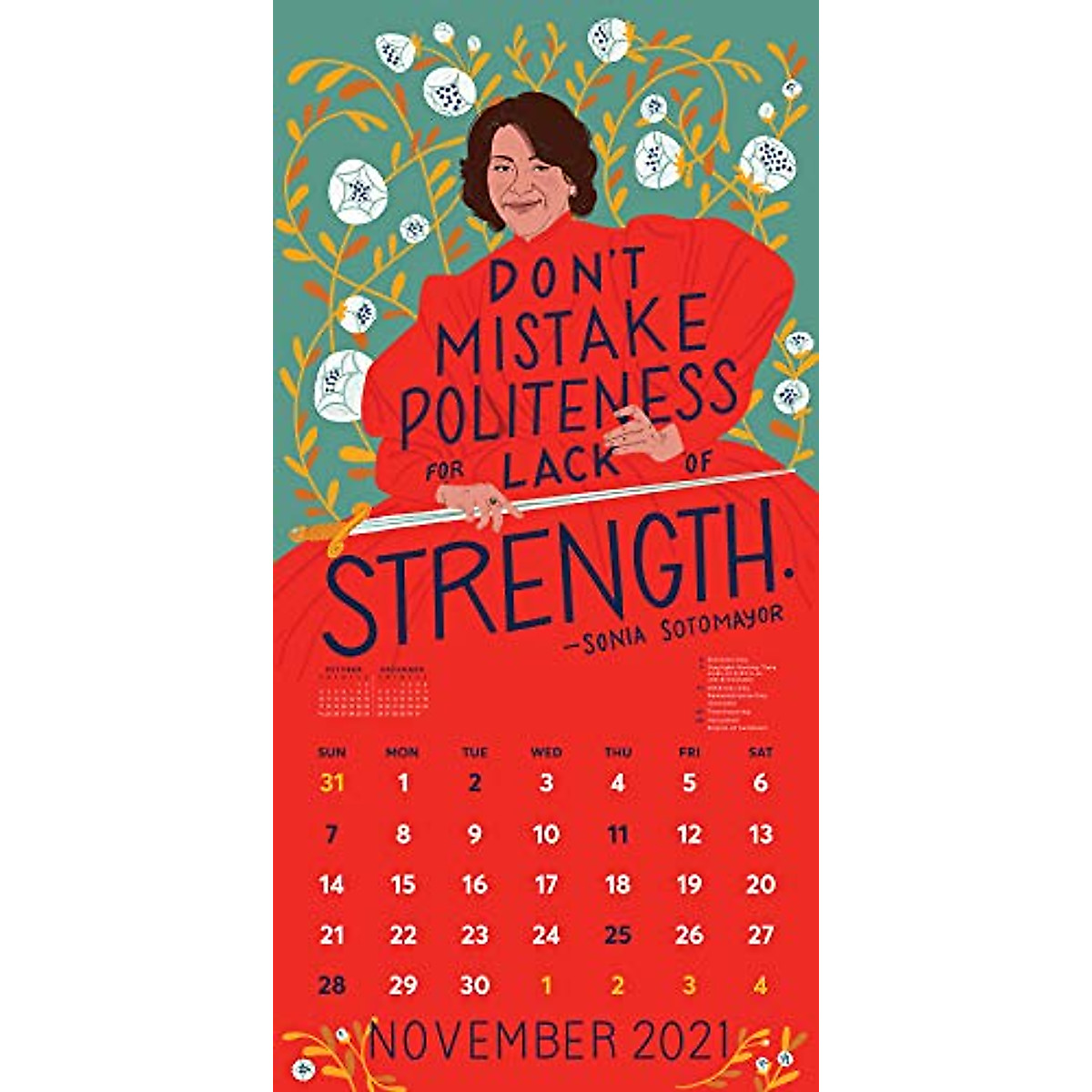 The Future Is Female Wall Calendar 2021: A Year of Art and Activism