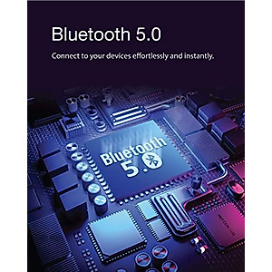 KNZ SoundMax Premium True Wireless Earphones with Qi Wireless Charging Case; Bluetooth 5 Earbuds with HD Sound Quality; Hands-Free Headset; Touch Control; Charging via USB Type-C or Wirless.