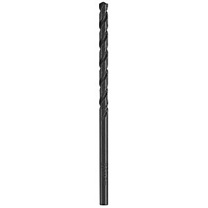 BOSCH BL2136 1-Piece 9/64 In. x 2-7/8 In. Fractional Jobber Black Oxide Drill Bit for Applications in Light-Gauge Metal, Wood, Plastic
