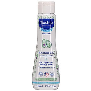 Mustela Baby Multi-Sensory Bubble Bath with Natural Avocado – Biodegradable Formula - 6.76 oz.