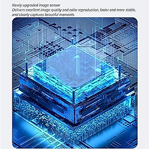 4K Digital Camera, Compact Camera Automatic Exposure Slim and Lightweight for Vlogging (White)