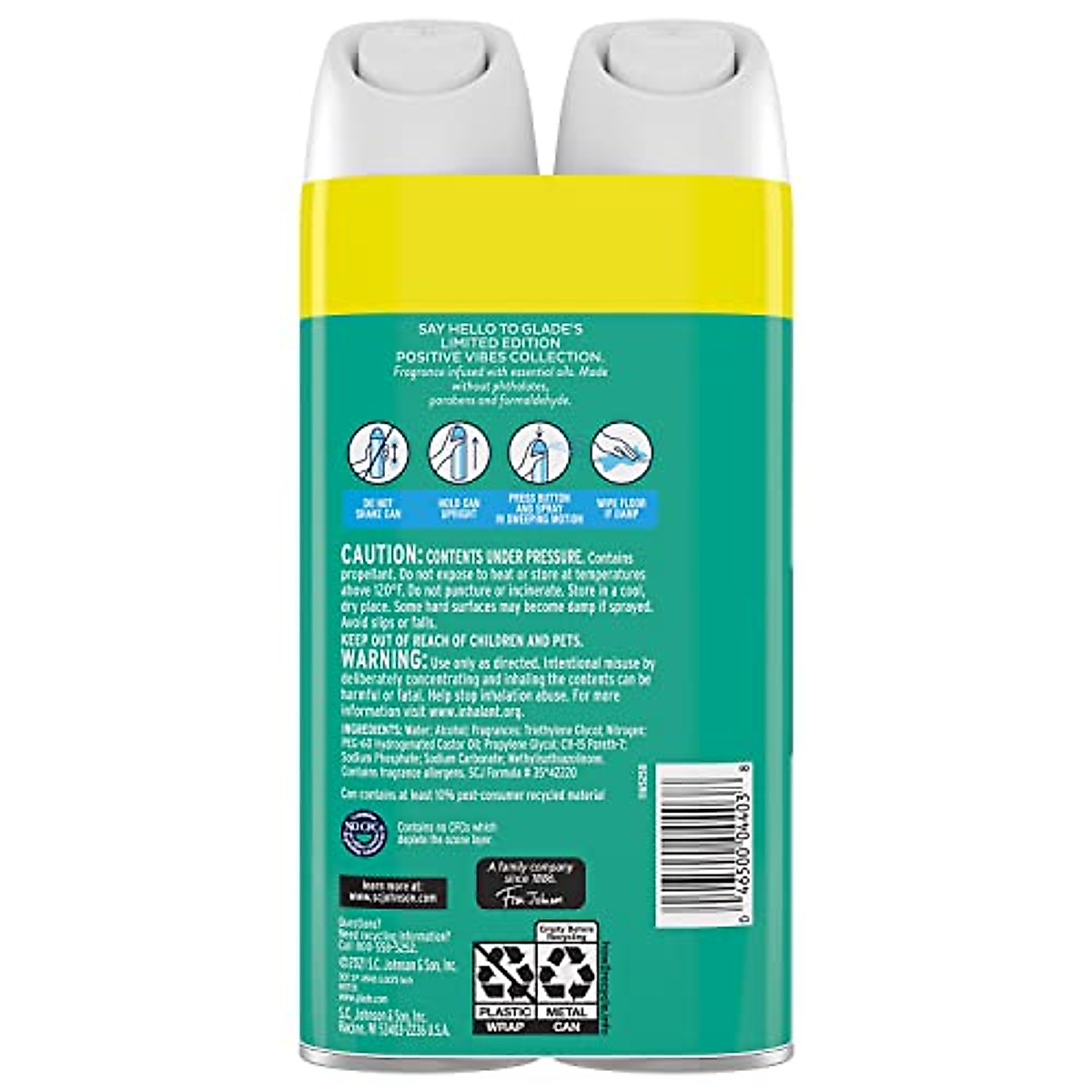 Glade Air Freshener, Room Spray, Stay Cool Watermelon, 8.3 Oz, 2 Count