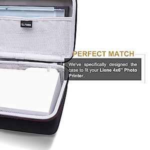 LTGEM EVA Hard Case for Liene 4x6'' Photo Printer, Wi-Fi Picture Printer, Instant Photo Printer for Smartphone
