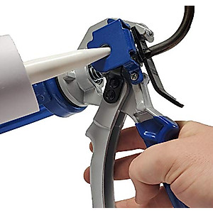 Newborn 250 Super Smooth Rod Revolving Frame Caulking Gun, 1/10-Gallon Cartridge Capacity, 18:1 Thrust Ratio