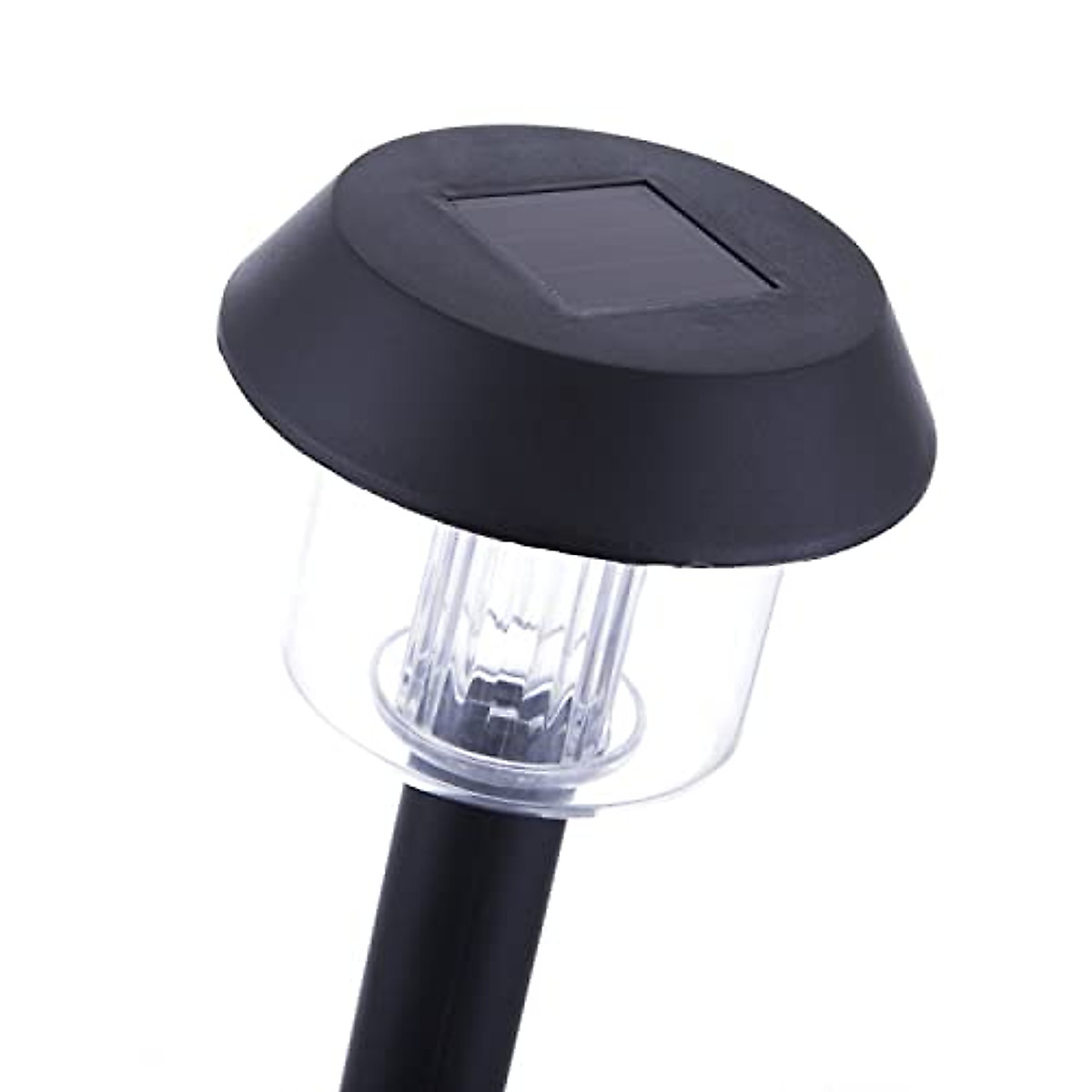 Signature Garden Solar Garden Lights - Auto On/Off Outdoor Bright Solar Pathway Lights - All-Weather/Waterproof Outdoor Solar Lights for Yard, Garden, or Driveway (8-Pack, Black)