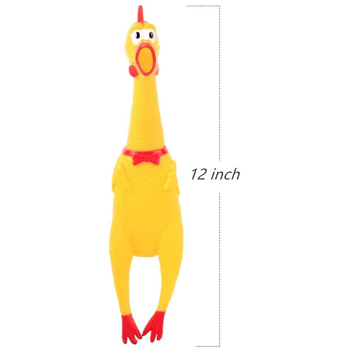 POPLAY Rubber Chicken/Squeeze Chicken, Prank Novelty Toy Keep Your Chicken Quiet Family Games