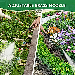 Itisll Portable Garden Pump Sprayer Brass Wand Shoulder Strap for Yard Lawn Weeds Plants 1Gal