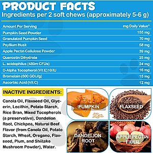 Anal Gland Support Supplement with Pumpkin Puree for Dogs, Dog Diarrhea Support Supplements, Dog Analgland Digestive Support Supplement Treatment Chews with Digestive Enzymes & Probiotics - 150 PCS