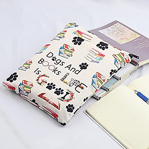 Dog Book Sleeve Book Lover Gift Dog Owner Gift Bookworm Book Protector Book Nerd Gift Pet Dog Mom Book Covers