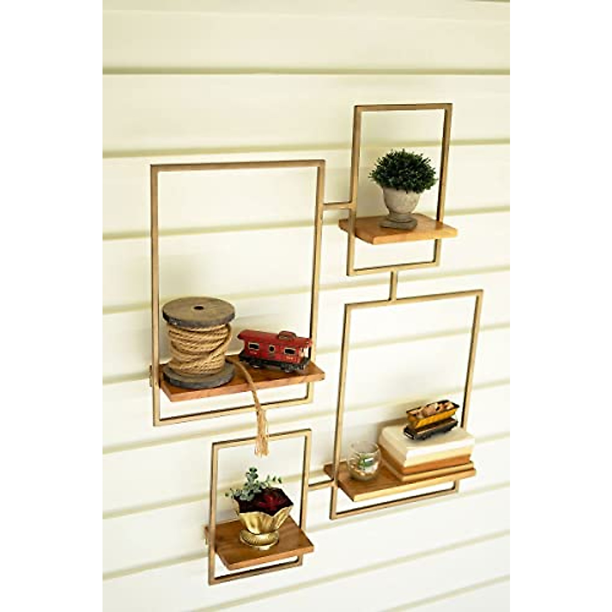 Kalalou NJH2069 Wall Unit with 4 Shelves, See Image