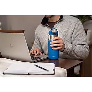 COOL GEAR 25 oz Stainless Steel TRAVERSE Bottle with Sipper Lid - Black