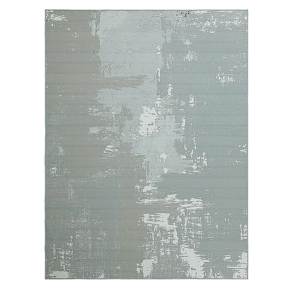 HOMBYS 10 x 14 ft Modern Abstract Area Rug for Living Room Bedroom, Large Boho Floor Carpet with Non-Slip Backing for Indoor Office Dining Room, Home Deco Non-Shedding, Grey, Machine Washable