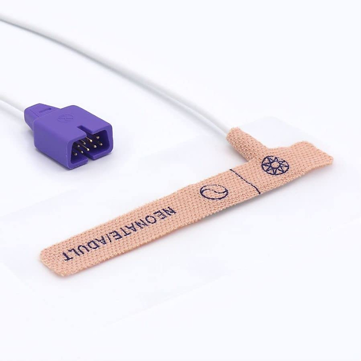 12pcs Compatible Nellcor Disposable Neonatal Adult Spo2 Sensor Probe Oximax for Nellcor 9 Pins MAX-N Probe 3.2 ft