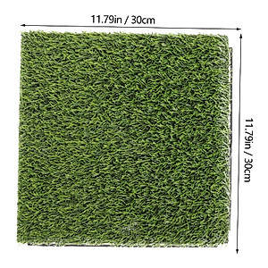 Happyyami 3pcs Artificial Grass Mat Imitation Grass Realistic Grass Rug Artificial Grass Squares Faux Decor Fake Lawn Grass Artificial Turf Faux Rug Fake Grass Cushion Pp Outdoor Lawn Bricks