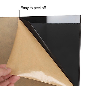 Black Acrylic Plexiglass Sheet, MIKING 4 Pack 12 x 12 Inch Black Cast Square Panel 1/8” Thick (3mm) Plexi Glass Acrylic Board with Protective Paper for DIY Display Projects, Craft