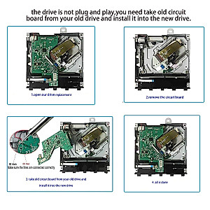 Colorgo Blu-Ray Disk Drive Replacement Lite-On DG-6M1S DG-6M1S-01B B150 Laser for Xbox One