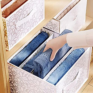 ZGWAUYYDS Dresser Organizer - Set of 7 Drawer Organizers for Clothing, Bra and Underwear Organizer Bins for Bedroom Organization, Breathable, Easy Assemble, Foldable, for Lingerie, Sock, Tie ETC