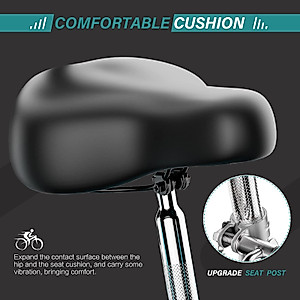 MOPHOTO Adult Tricycles Three Wheel Cruiser Bike 7 Speed, Adult Trikes 24/26 inch Wheels Low Step-Through, Three-Wheeled Bicycles for Women, Men, Seniors