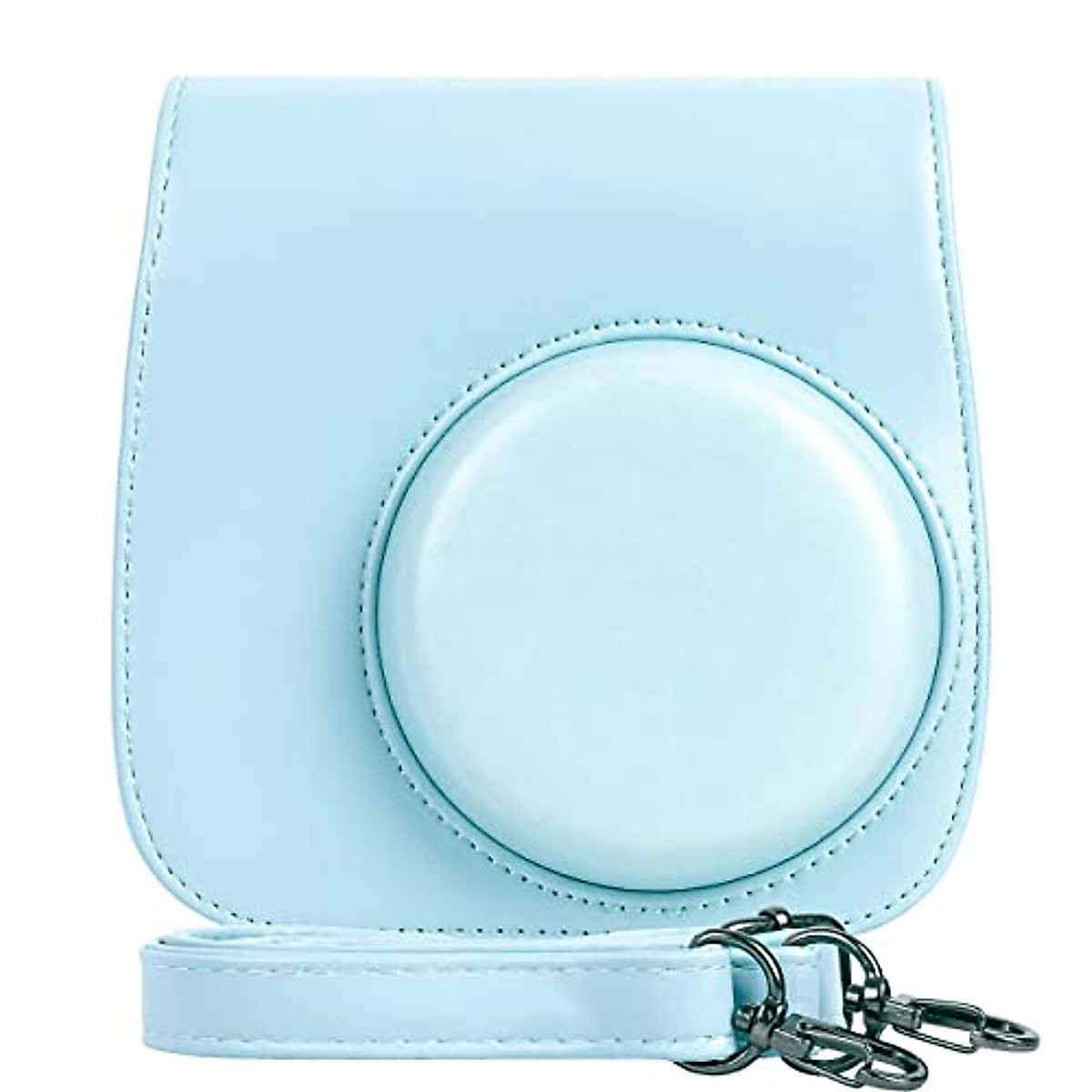 FujiFilm Instax Mini 9 Instant Camera + Fujifilm Instax Mini Film (60 Sheets) Bundle with Deals Number One Accessories Including Carrying Case, Selfie Lens, Photo Album (Ice Blue)