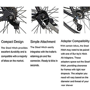 BESPORTBLE 1 Set Bike Trailer Hitch Coupler Bike Trailer Connector Bike Trailers Bike Hitch Bike Coupler Assembly Trailers Bike Trailer Hitch Connector Bicycle Trailer Riding Component