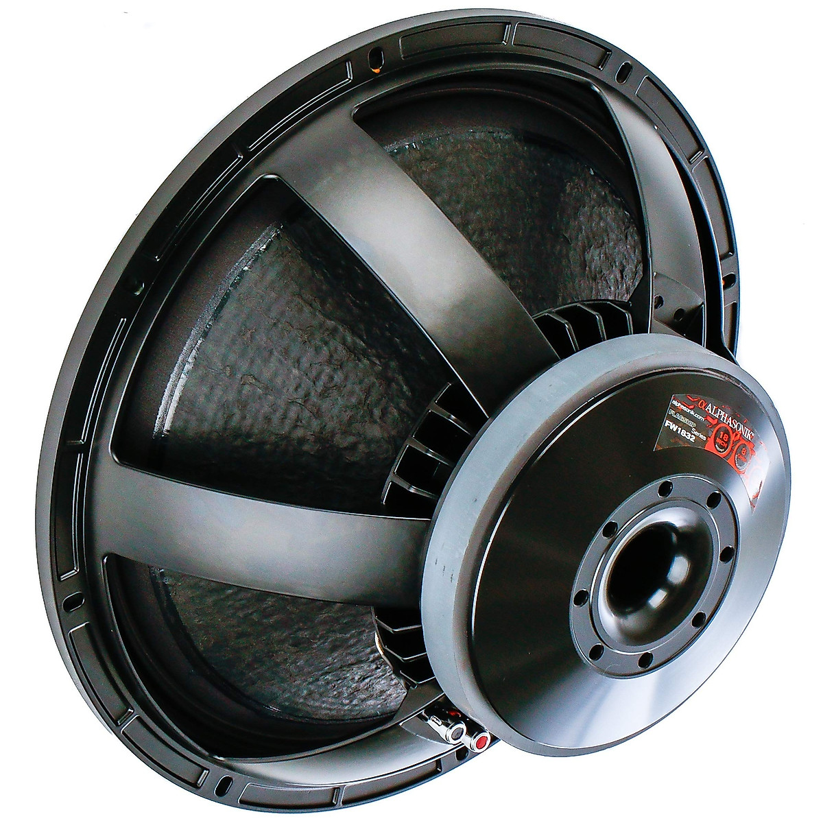 Alphasonik 18" Flagship Series 3000 Watts Raw Sub Woofer Speaker Cast Aluminum Basket Driver for Pro Audio PA DJ Cabinets Replacement Subwoofer with High Power Extremely Clear and Loud - FW1832