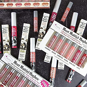 theBalm Meet Matt(e) Hughes 6 Mini Long-Lasting Liquid Lipsticks, Volume 2,0.04 Fl Oz (Pack of 6)