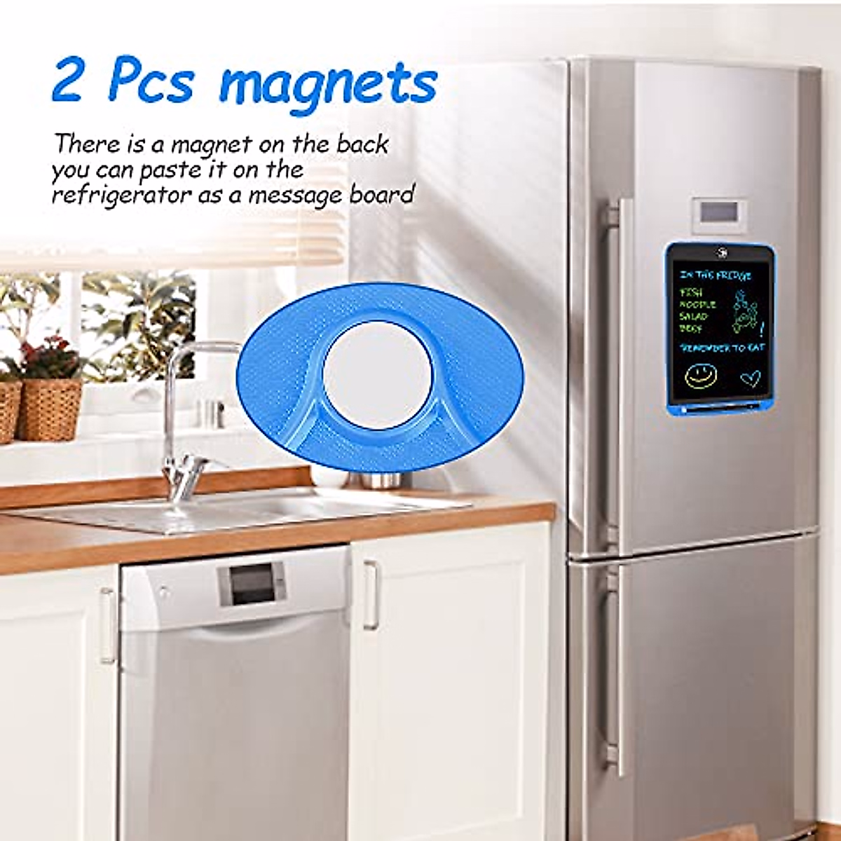 LCD Writing Tablet 10 Inch Toddler Doodle Board, Colorful Drawing Tablet, Erasable Electronic Painting Pads, Educational and Learning Kids Toy for 2 3 4 5 6 Year Old Boys and Girls Gifts(Dark Blue)