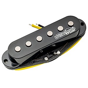 Wilkinson M Series High Output Alnico 5 Strat Single Coil Middle Pickup for Stratocaster Electric Guitar, Black