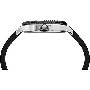 Timex Men's TW2P87200 Taft Street Black Silicone Strap Watch